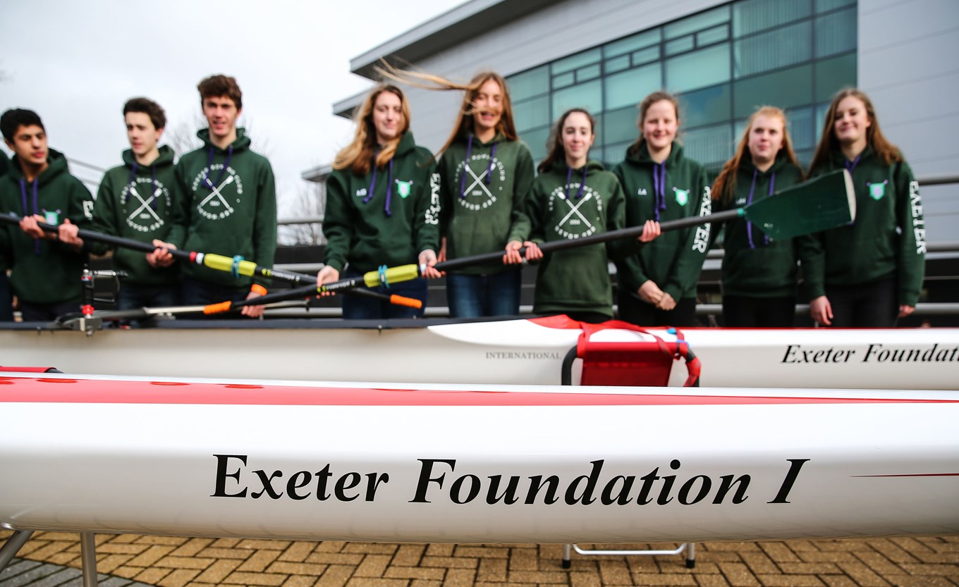 Exeter Foundation donates two new boats to the Exeter Rowing Club